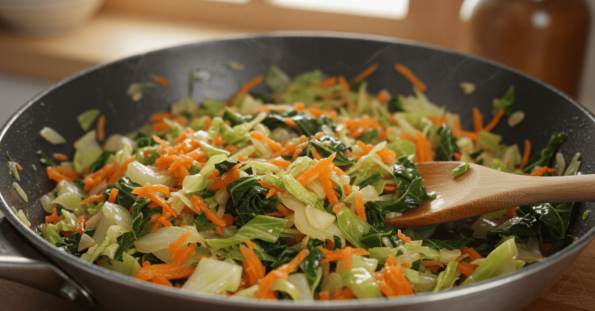 Refogado de Couve, Repolho e Cenoura: Simples e Delicioso