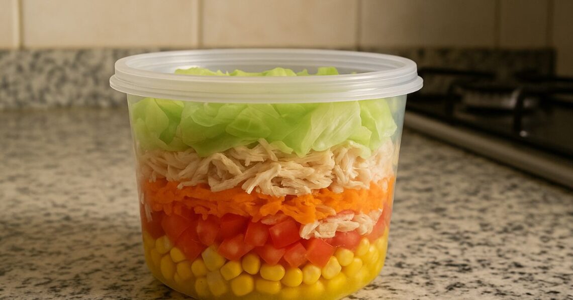 7 saladas no pote para facilitar sua dieta durante a semana