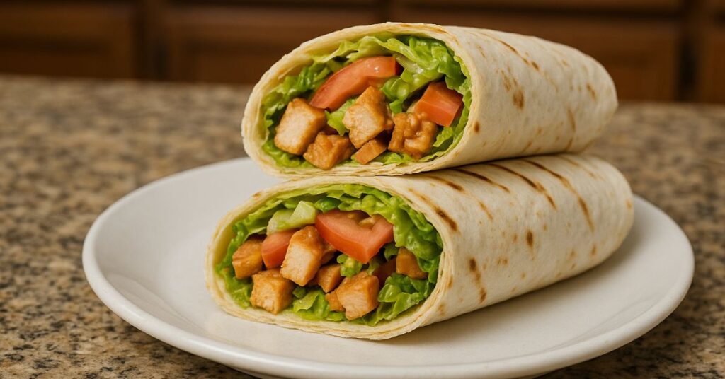 Wrap de frango: leve, saboroso e super prático
