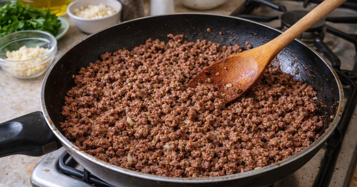 Truque para carne moída ficar soltinha (sem virar bloco!)